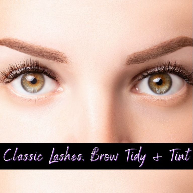Classic Lashes, Brow Tidy & Tint ~ Package - Lash Lovers & Brow Babes