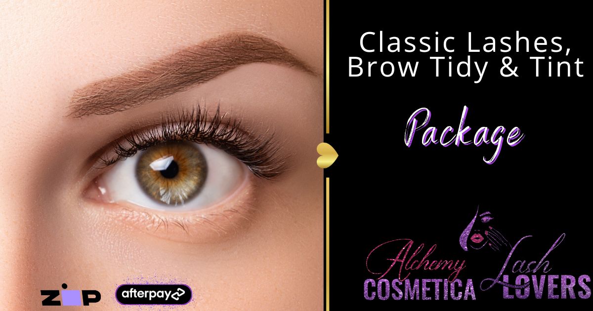 Classic Lashes, Brow Tidy & Tint ~ Package - Lash Lovers & Brow Babes